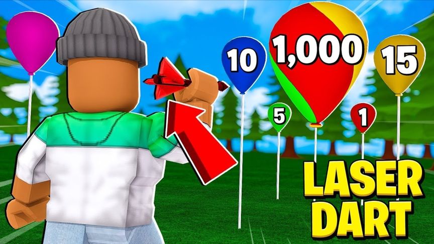 Roblox飞镖模拟器:扔气球百发百中!小熊气球还会走位?
