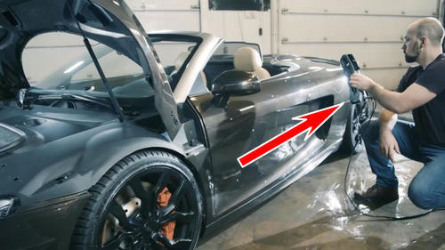 超精准的扫描仪,汽车部件扫一下就能快速建模,用3D打印复制出来