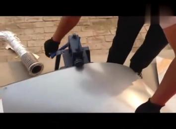 管道保温施工保温铁皮,保温铝皮视频