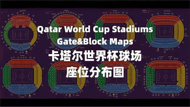 快来截图保存吧 卡塔尔世界杯球场座位分布图