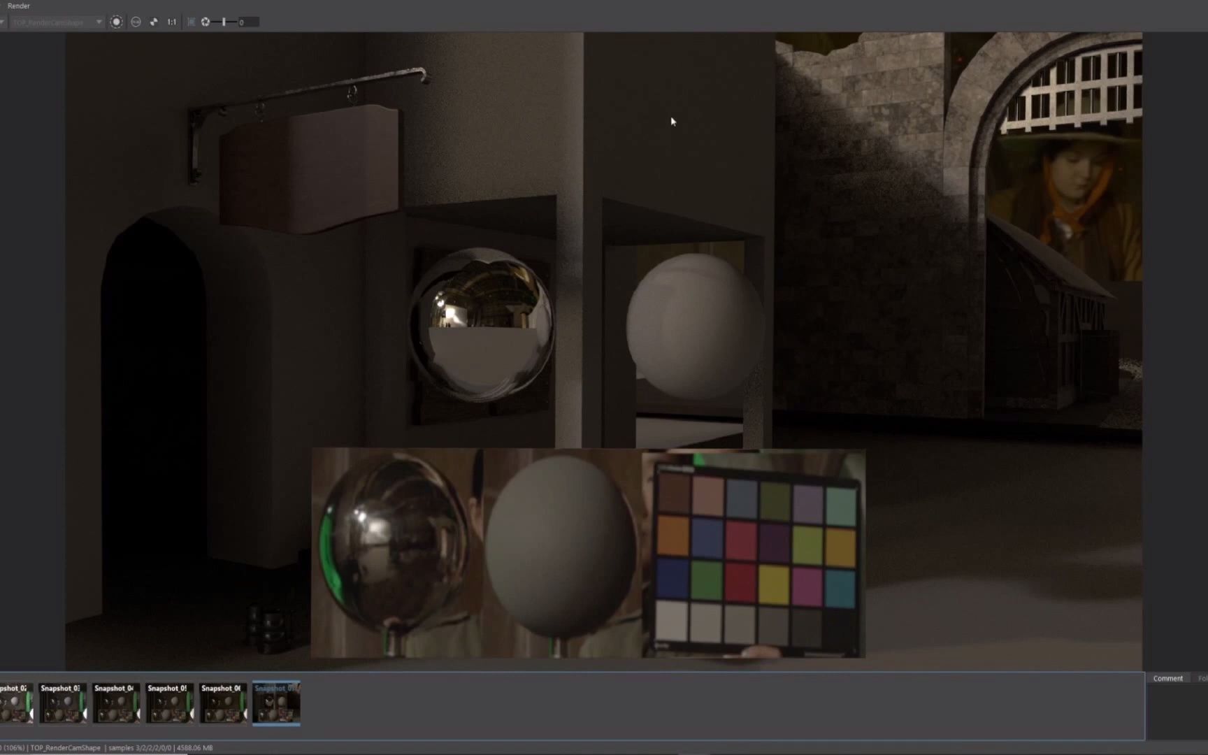如何在3D软件中匹配HDRI效果 02/02