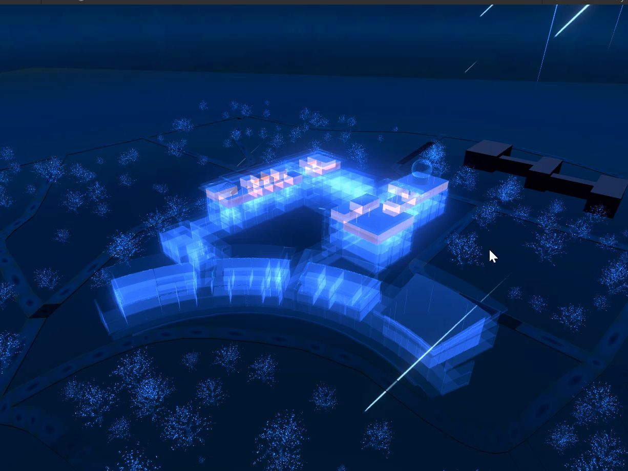 Unity科技感建筑场景效果