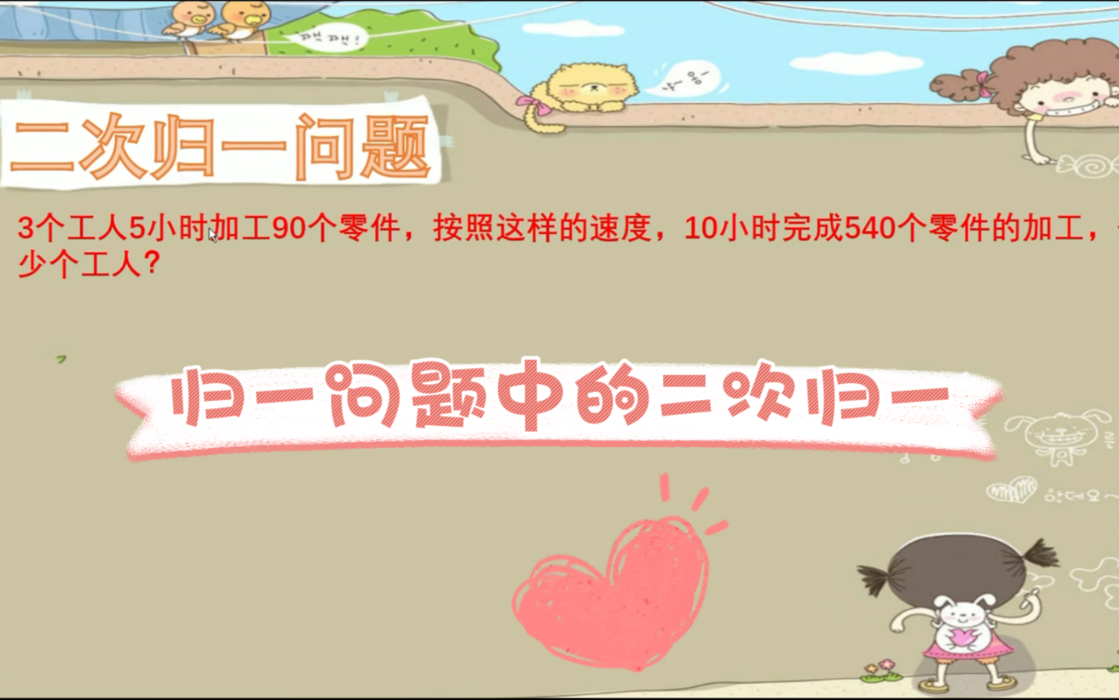 小学典型应用题:归一问题