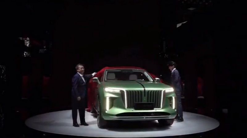 红旗EHS9全球首秀灯光秀,它的灯光秀到你了吗?和奥迪比如何呢?