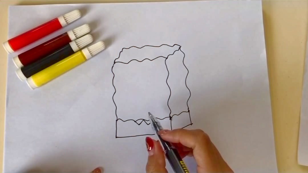 六一儿童简笔画涂鸦海绵宝宝教学益智