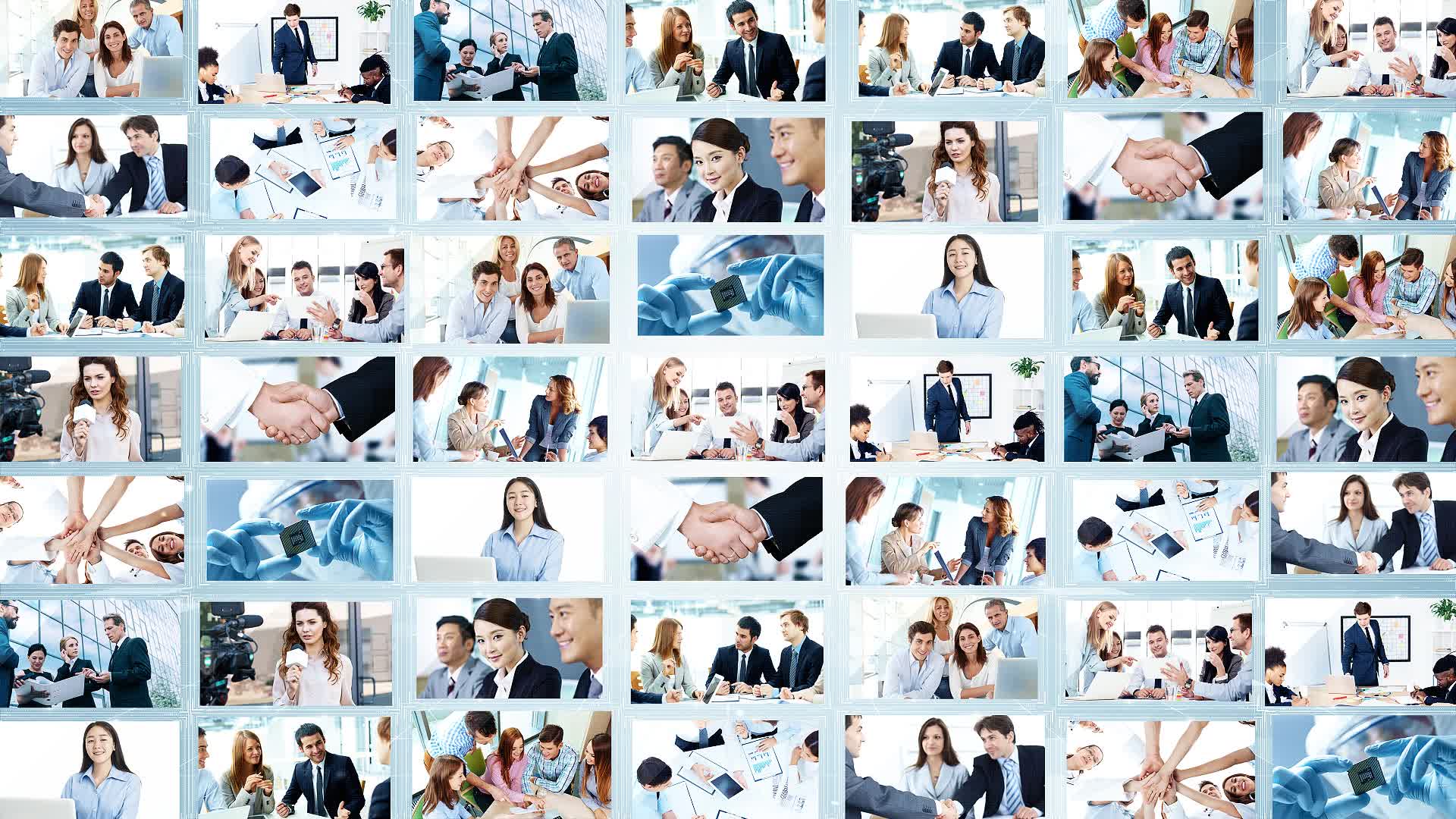 简约大气科技风图片展示AE模板,图片文字均可修改