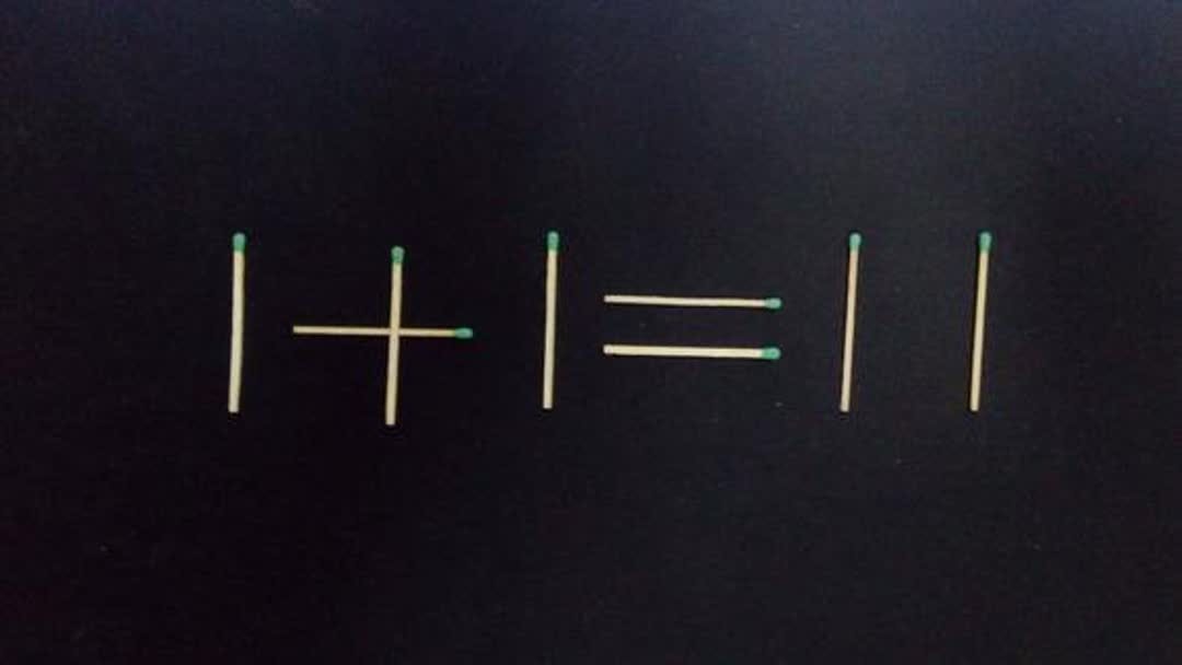 1+1=11移动一根火柴使等式成立,小学一年级题目,着实让我为难了