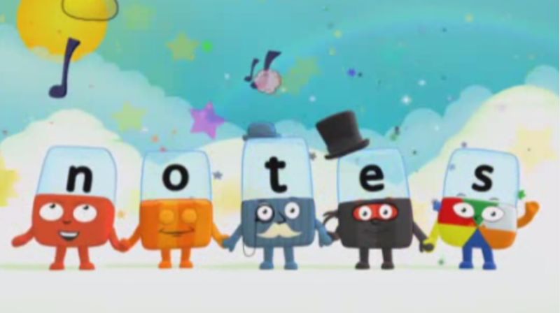 BBC Cbeebies 字母积木拼读第一季--24_Note