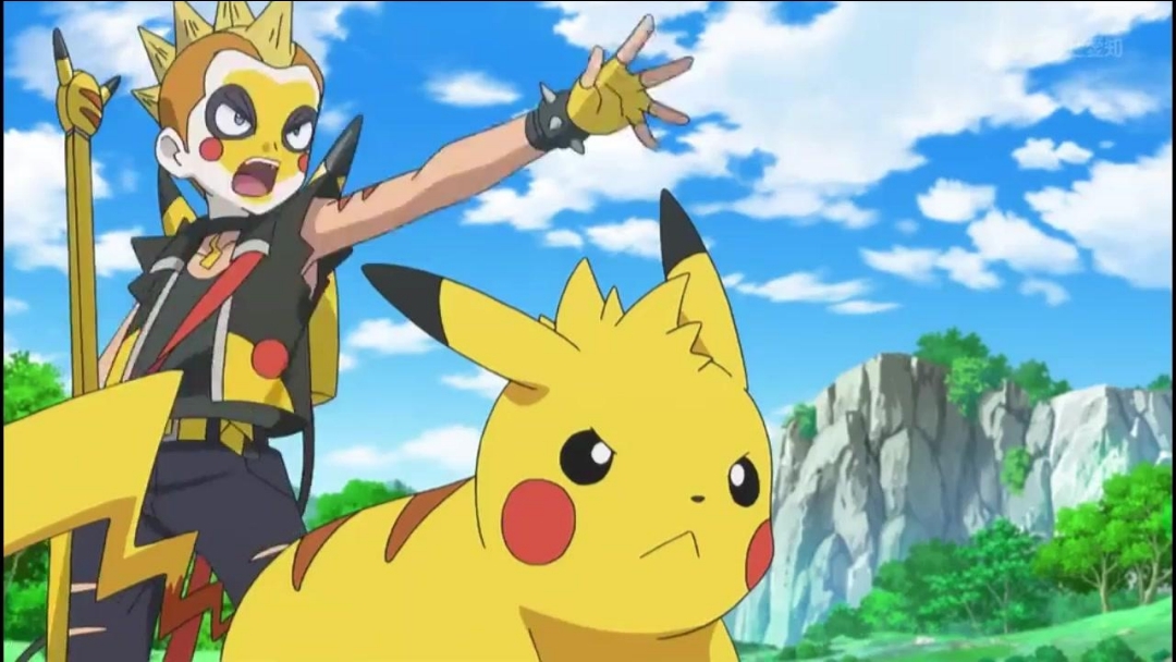 神奇宝贝:塞蕾娜两人正在对战,火箭队插手,抓了两只皮卡丘