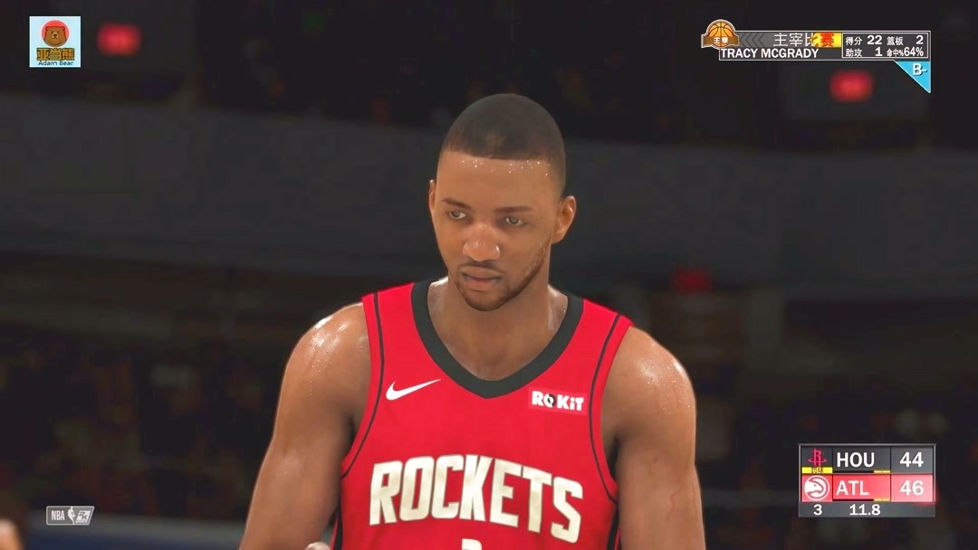 亚当熊NBA2K20生涯模式22:麦迪打夏季联赛砍25分