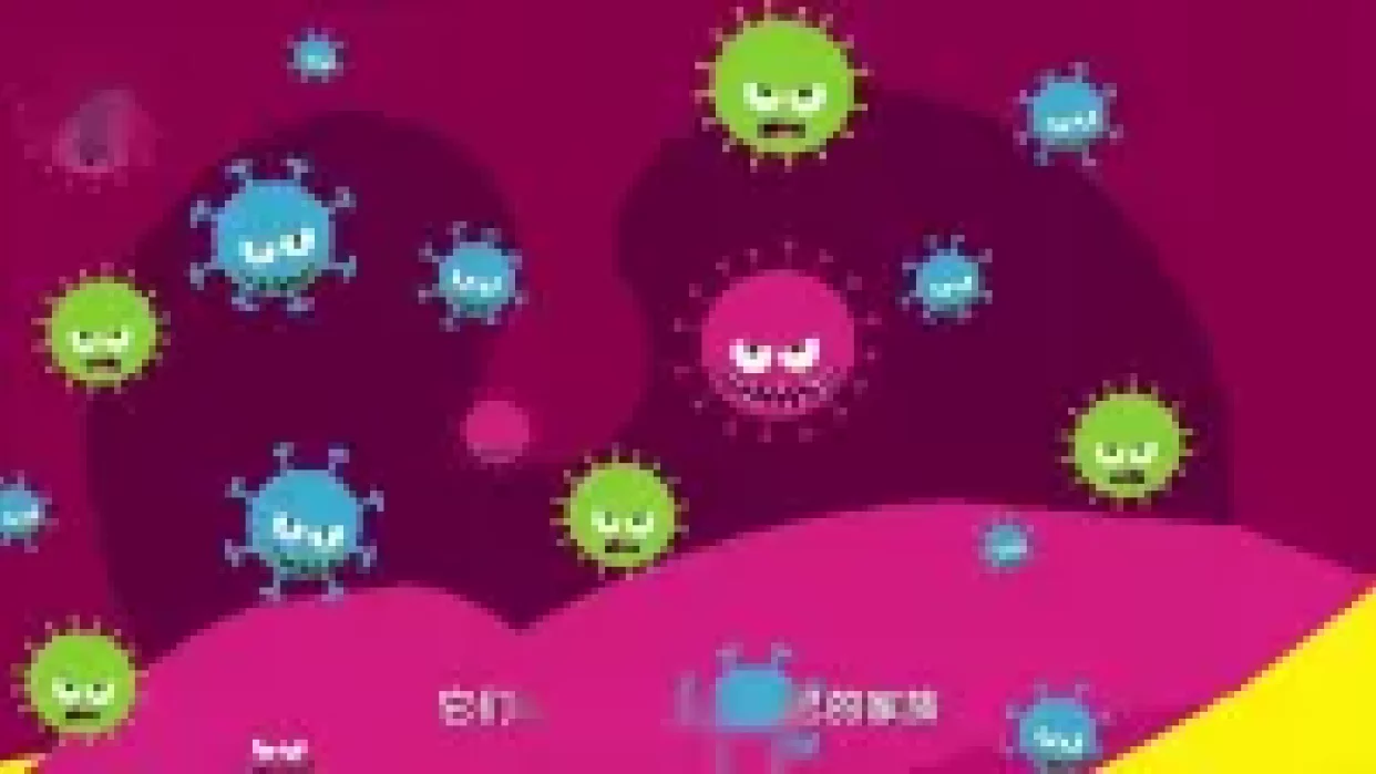冠状病毒的小动画