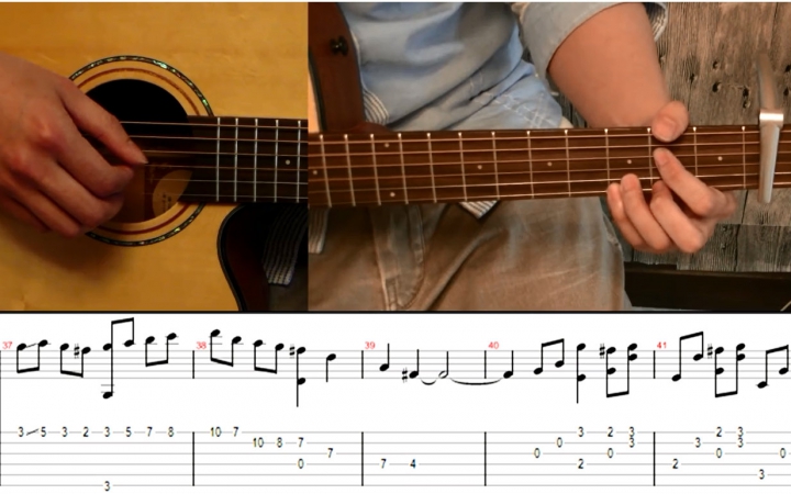 【小白的吉他教室】《river flows in you》 指弹教学第四部分