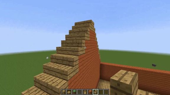 我的世界:简易住宅建造教学,把屋顶封上