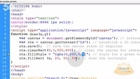 英- HTML5画布动画基础教程为初学者JavaScript编程课