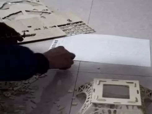 拼宝阁3D木质立体拼图成人拼装模型简装铁塔拼装视频教程_标清