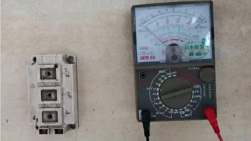 变频器电路板维修培训视频教学(科沃)～IGBT模块的测量方法三