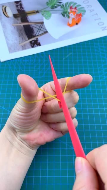 喵一眼就能学会的皮筋弹射标枪纸飞机