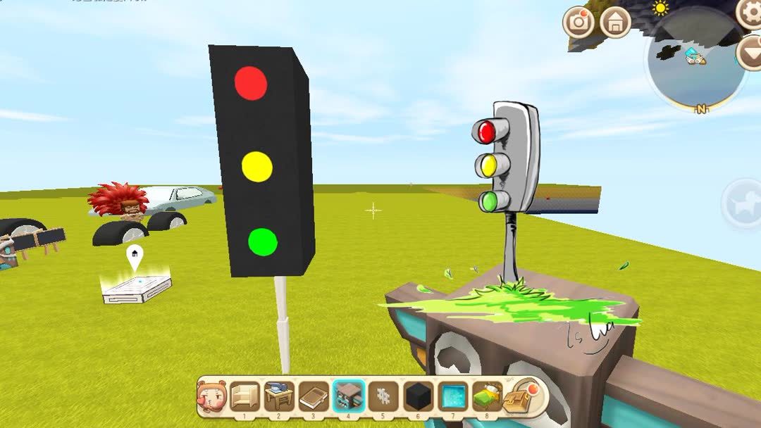 迷你世界:新版“红绿灯”上线,不守规则就被踢