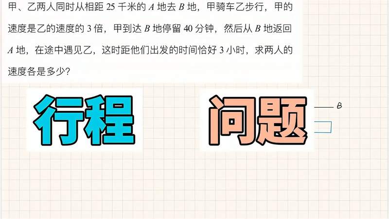 初一必考,行程问题