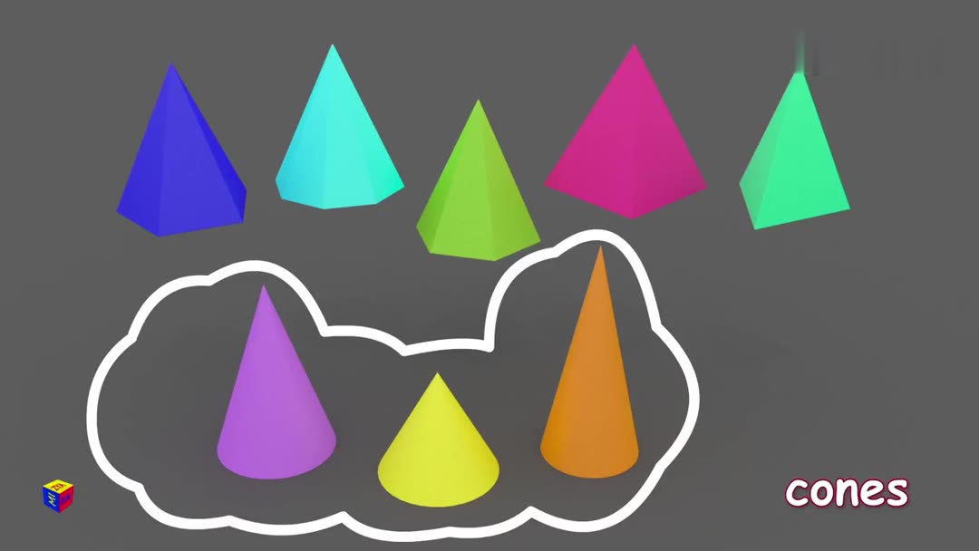 儿童教育动画片!了解三维形状