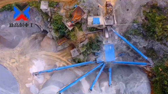 稳定运行3年的广西生产线,时产300吨。给料机,破碎机,振动筛一破成形...