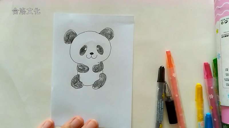 简笔画,可爱的大熊猫