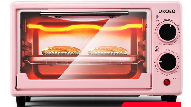 UKOEO烤箱家用 小型烘焙小烤箱多功能全自动迷你电烤箱烤蛋糕面包