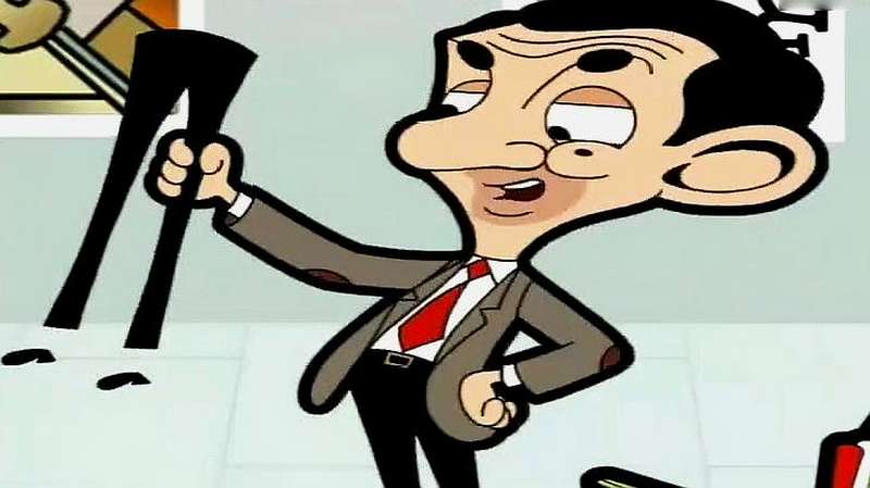 憨豆动画:憨豆用了一招成功逃脱了交警的罚单,聪明的憨豆