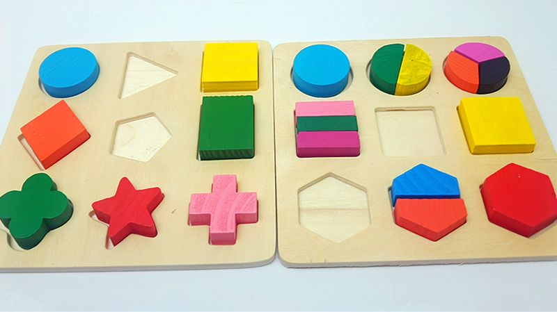 进阶早教积木拼搭,认知几何图形