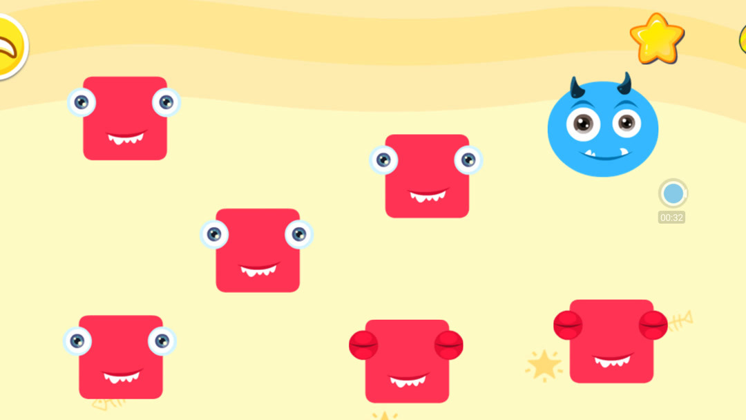 来宝宝巴士和奇奇一起学分类找不一样的图案吧!游戏