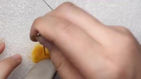 「摘星星的羊-羊毛毡教程」小云朵的制作教程 DIY基础羊毛毡的制作...