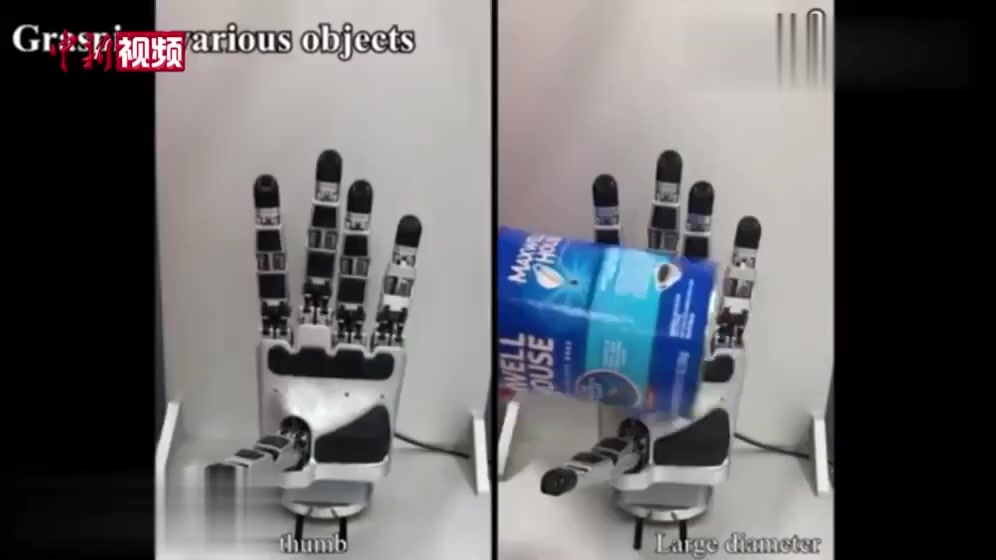 抓握物体使用剪刀镊子这款机器手真灵活