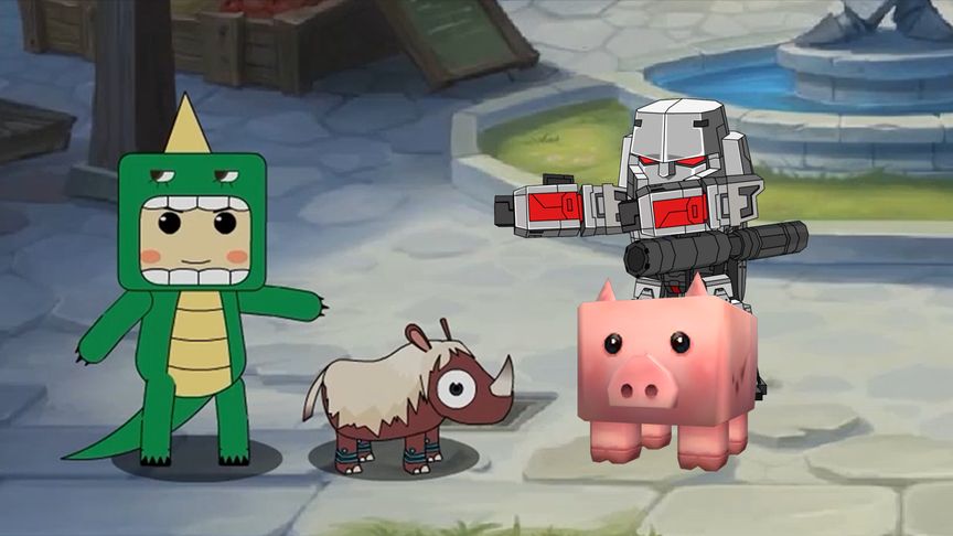 迷你世界格斗动画第238集:迷斯拉的野牛VS变形金刚的肥猪