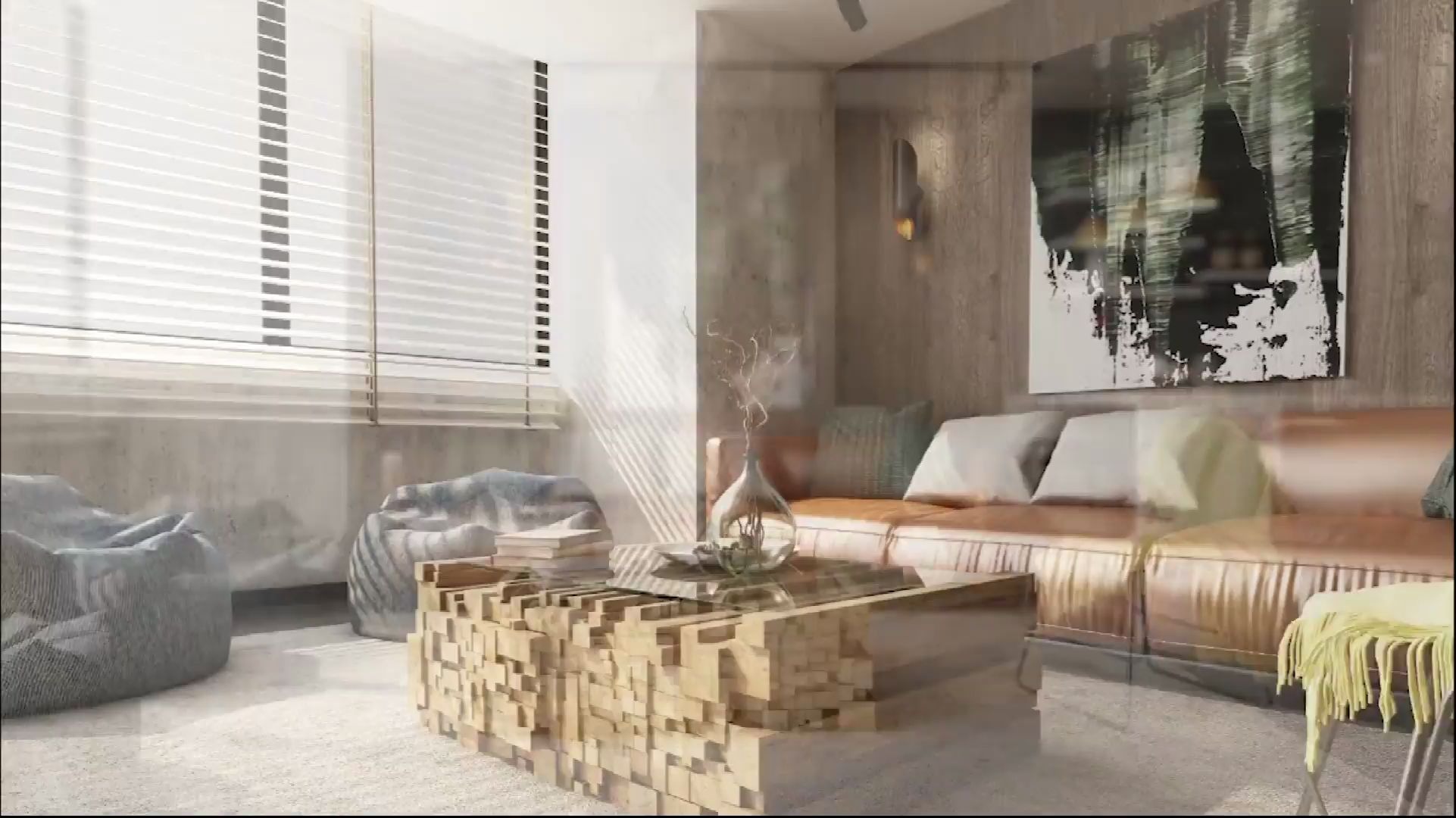 室内动画漫游一套loft