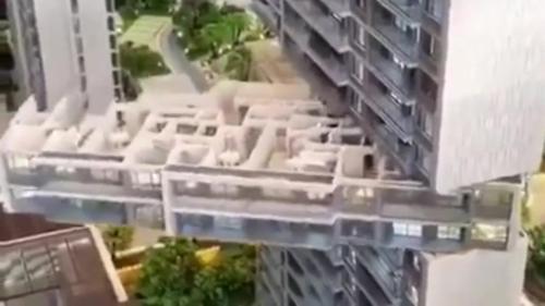 一个敢设计,一个敢建设,眼前一幕,这得是多高的建筑技术