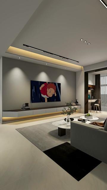 电视墙不要太复杂,难打理易过时,简单耐看才是真家装装修装修设计客厅