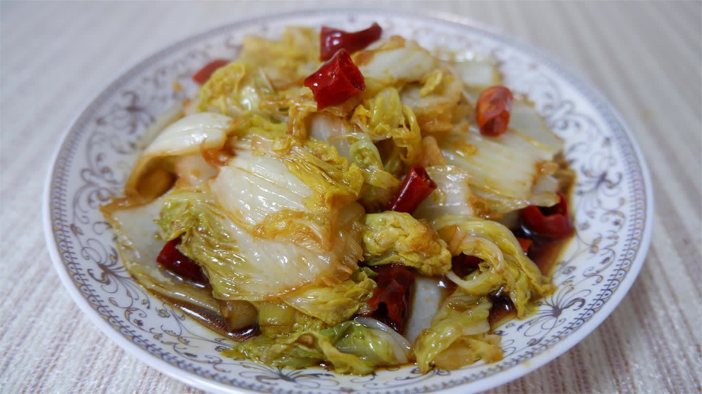 娃娃菜不要只蒸着吃了,试试这样做,酸辣爽口,好吃的家常下饭菜