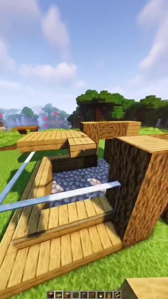 我的世界之搞笑:经典的小木屋!