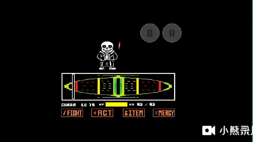 sans模拟器通关了第一阶段,然后玩了一会儿第二阶段