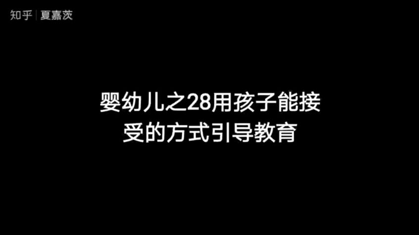 婴幼儿之28用孩子能接受的方式引导教育
