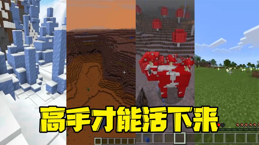 我的世界:生存太难?出生在这立马变高手!