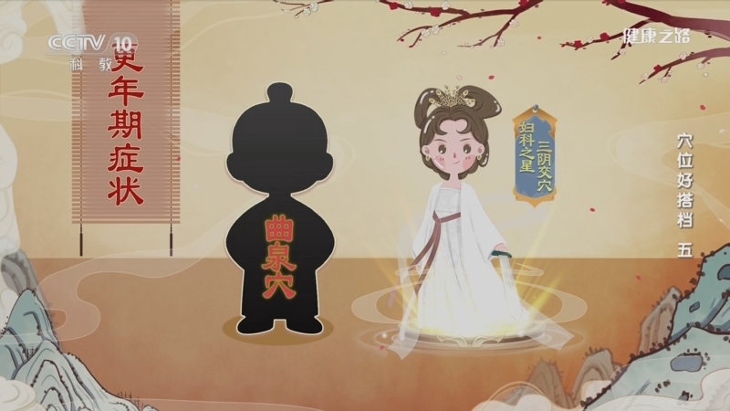 [健康之路]穴位好搭档(五) 三阴交穴与曲泉穴搭档 保你安度更年期