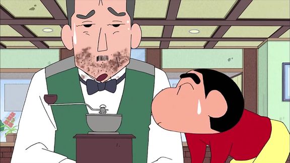 蜡笔小新:如此高级的咖啡店,最后变成了餐馆,真是拖了小新的福