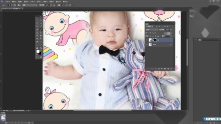 ps如何快速制作宝宝写真照