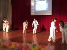 青岛酒店管理学院2016年武术协会表演