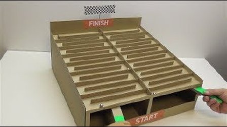 【极酷花园】用纸盒子制作"磁球快跑游戏"的全过程【DIY手工系列】