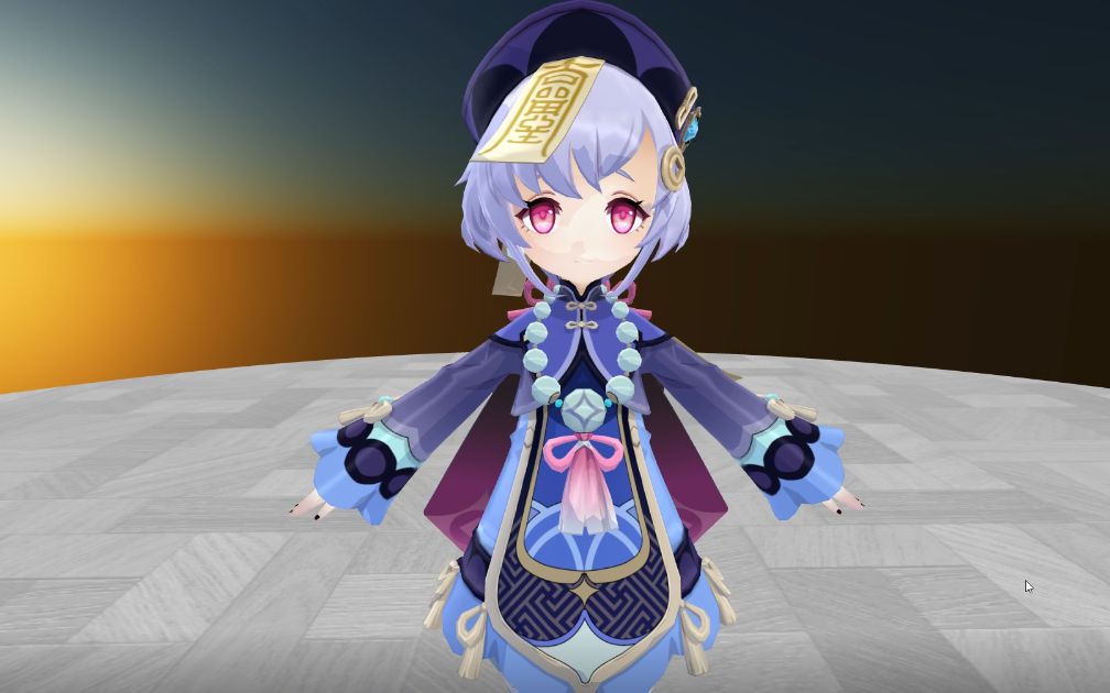 【3DMAX角色教程】《原神》七七模型制作