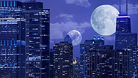如果天空中存在2个月亮,我们的地球会发生什么样子的变化呢?