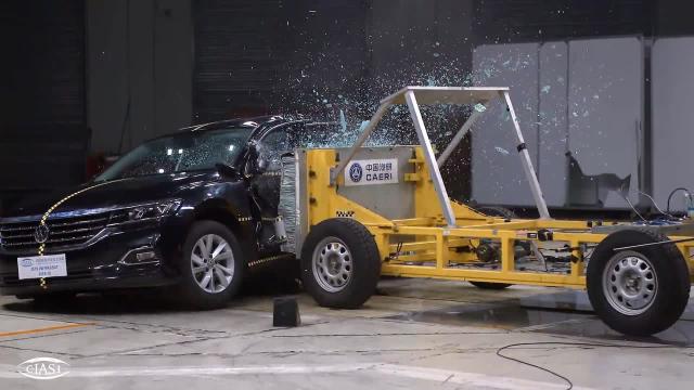 上汽大众 帕萨特 中保研 侧面碰撞测试