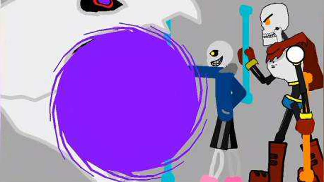 传说之下:自制一个sans和G爹战斗的小动画,你喜欢吗?